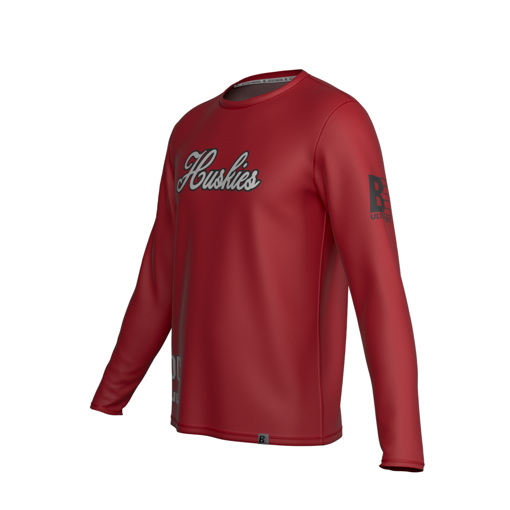 Full Sub N-Knit Long Sleeve (RED ALT) | Northeastern University Huskie ...