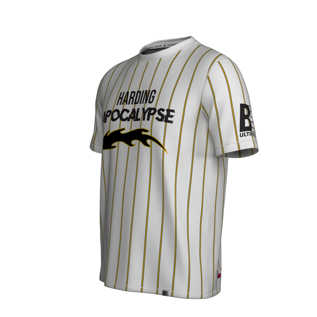 Full Sub N-Knit Short Sleeve (WHITE PINSTRIPES) | Harding University A ...