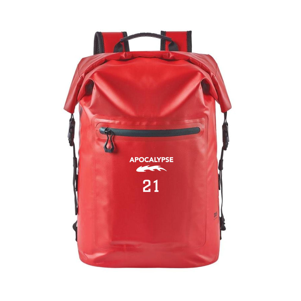 Technical Roll Top Waterproof Backpack 35L (RED) | Harding University ...